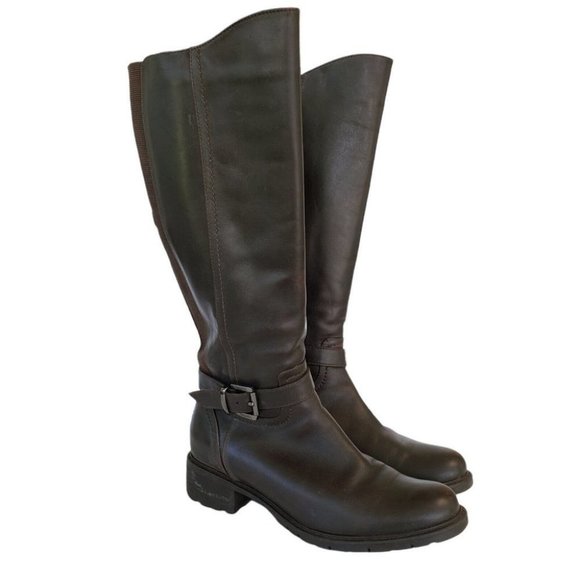 Blondo | Shoes | Blondo Brown Black Leather Equestrian Tall Riding ...